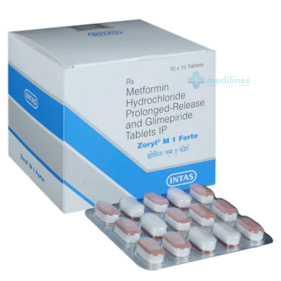 Medilines Pharma - Zoryl M 1 Forte Tablet PR